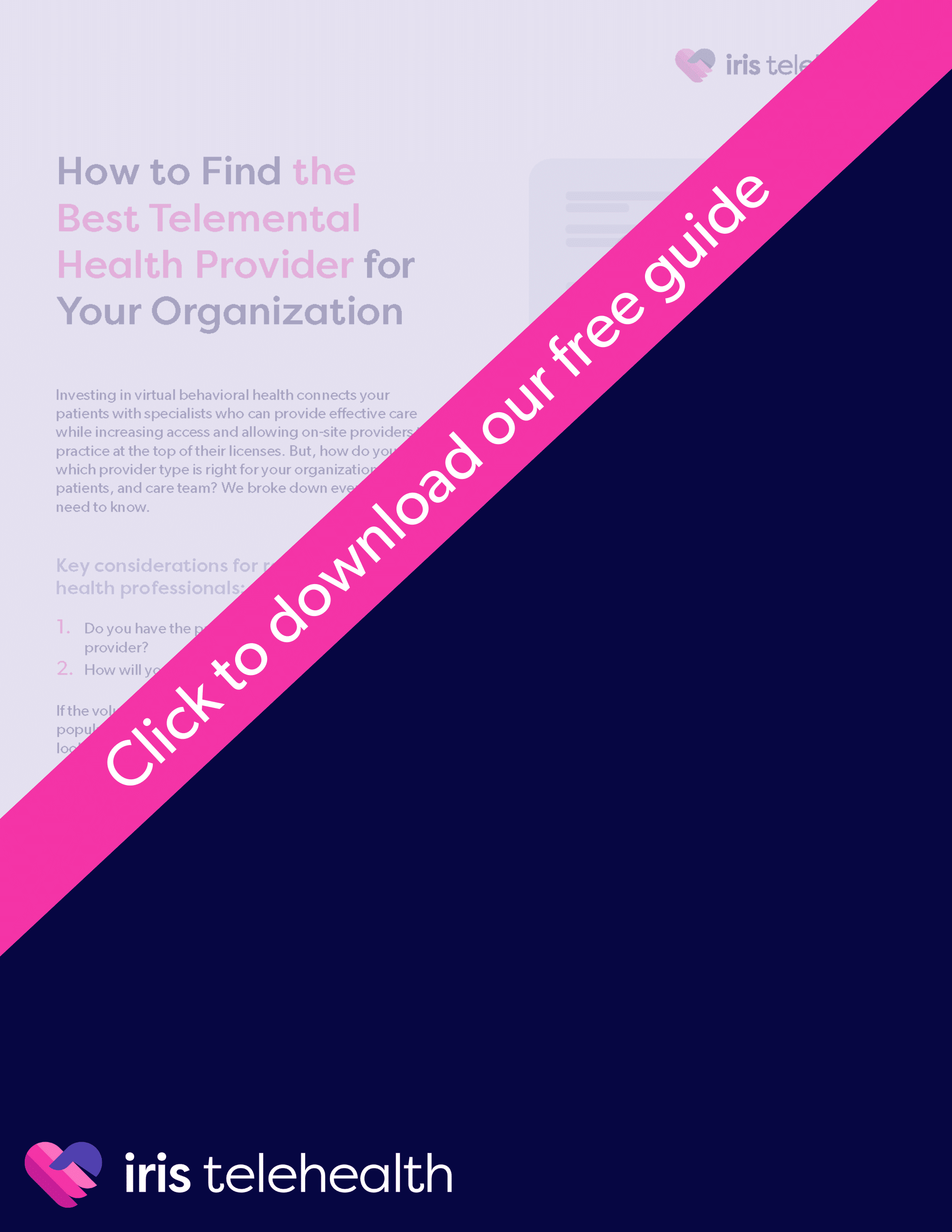 Finding the Best Telemental Health Provider for Your Organization