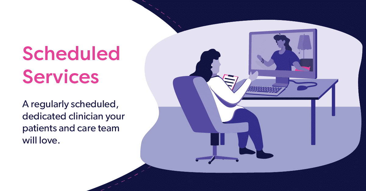 Scheduled Telebehavioral Health Services | Iris Telehealth